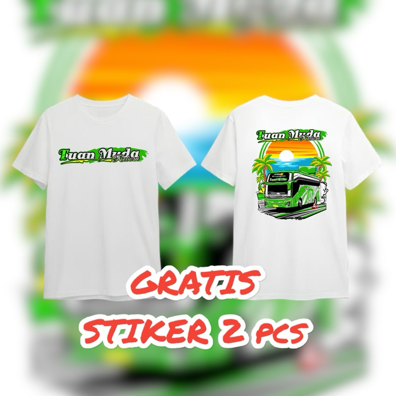 Jual Kaos Bus Mania Tuan Muda Jet Bus 5 Free Sticker kaos basuri baju ...