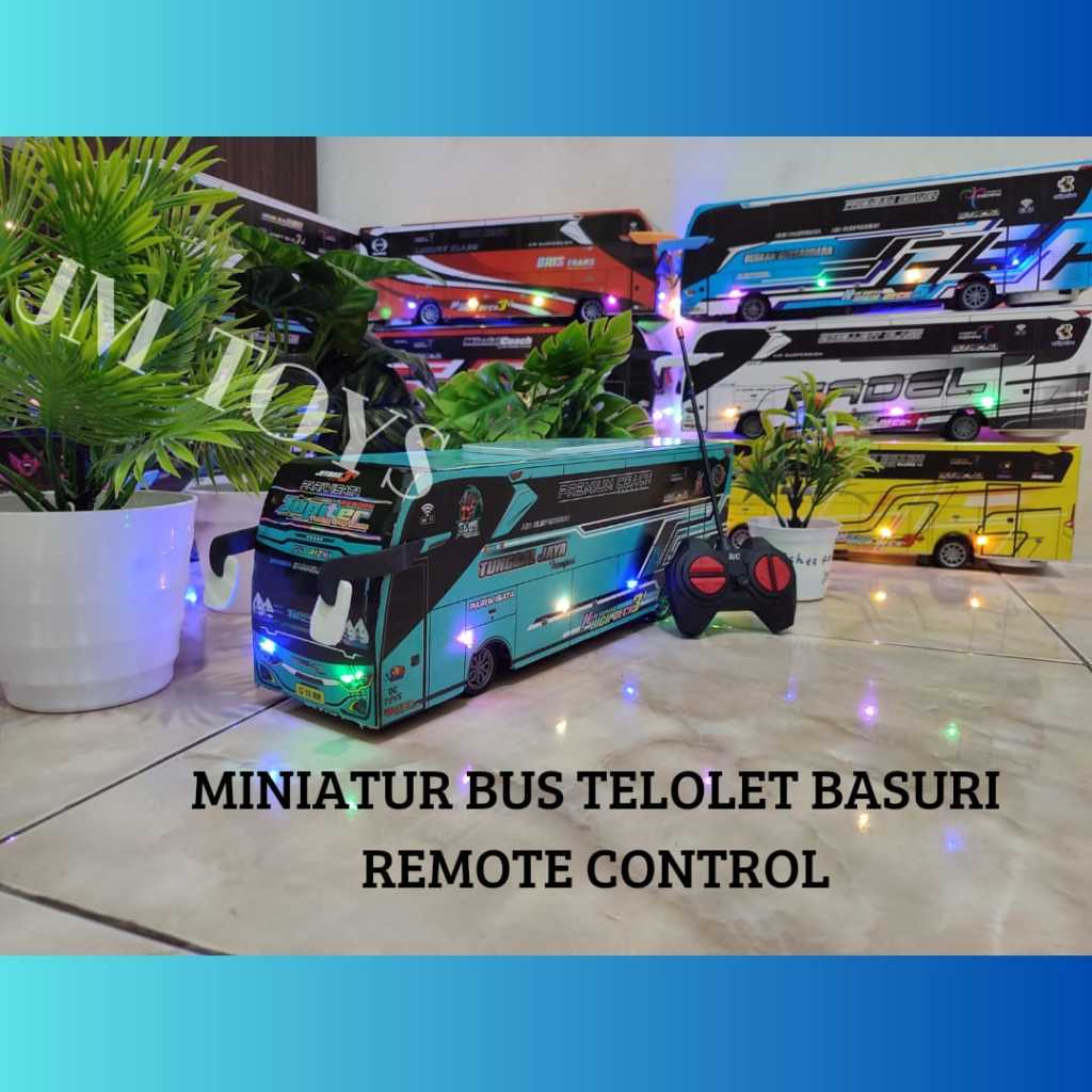 Jual MINIATUR BUS TELOLET BASURI REMOT CONTROL JUPITER TUNGGAL JAYA ...