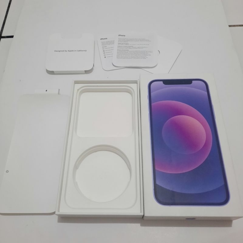 Jual dus box iphone 12 original 100% copotan ibox lengkap manual book ...