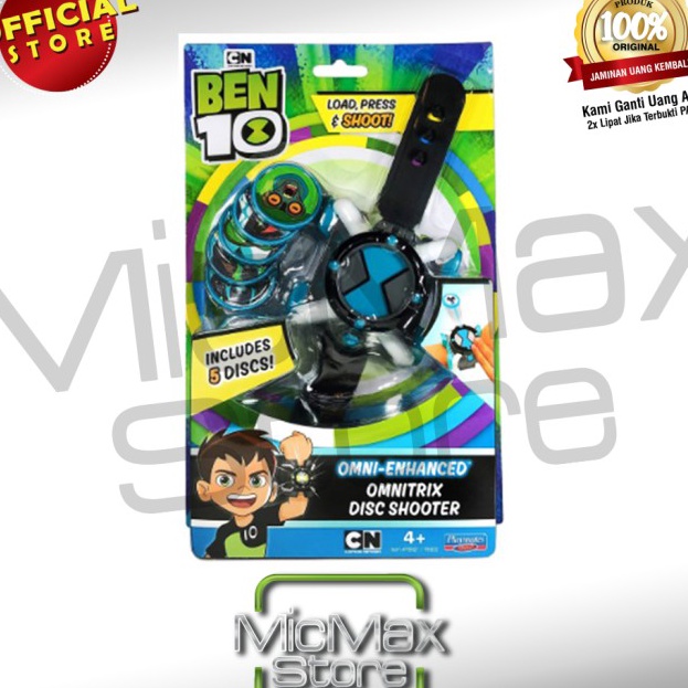 Jual Ben1 Ben 1 Omni Enhanced Omnitrix Disc Shooter Watch Biru Blue ...