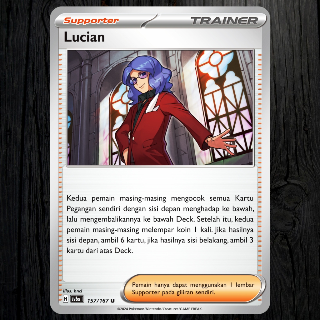 Jual Lucian regH sv6s Topeng Transfigurasi - Kartu Pokemon SUPPORTER ( TRAINER ) TCG Indonesia ...