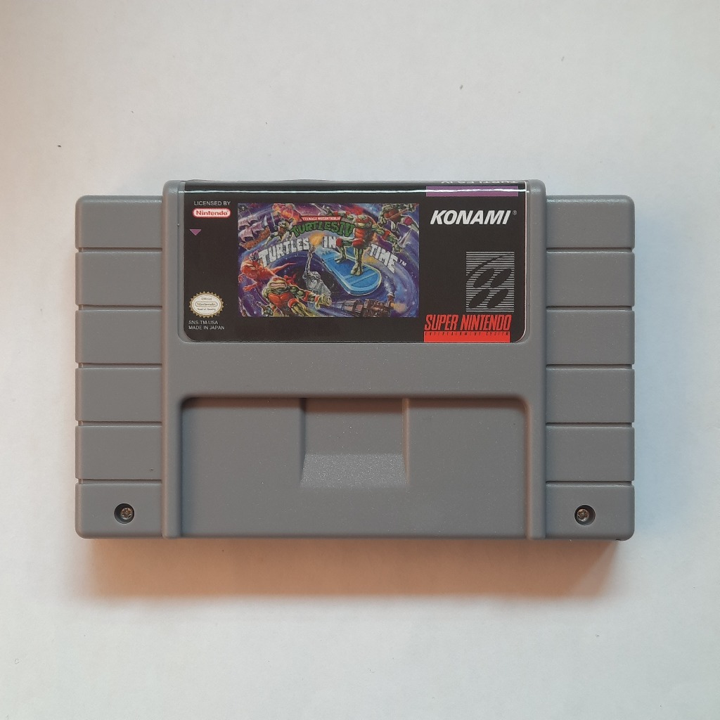 Jual Kaset SNES TMNT IV Ninja Turtles Super Nintendo Game Jadul 16 Bit ...