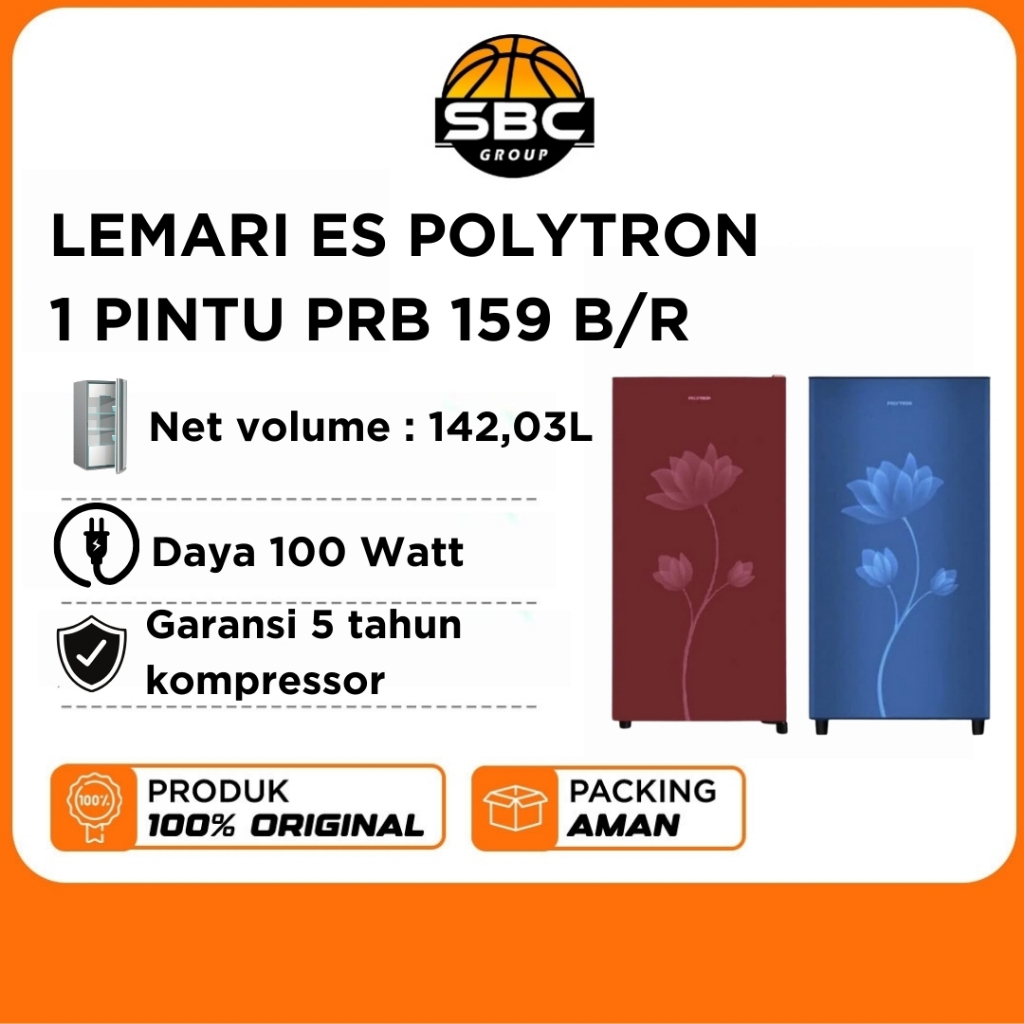 Jual LEMARI ES 1PINTU POLYTRON PRB 159B | Shopee Indonesia