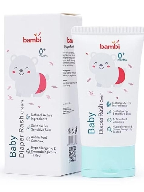 Jual Bambi Baby Diaper Rash Cream 50ml | Krim Ruam Popok Pada Bayi ...