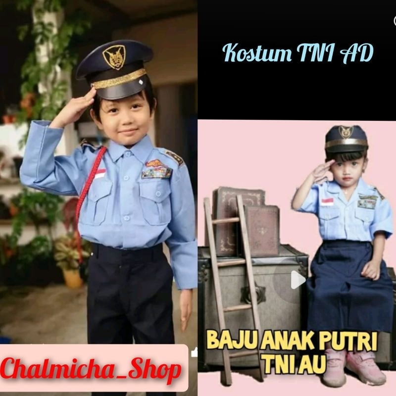 Jual Baju Seragam Kostum Karnaval Profesi TNI Angkatan Udara AU Anak | Shopee Indonesia