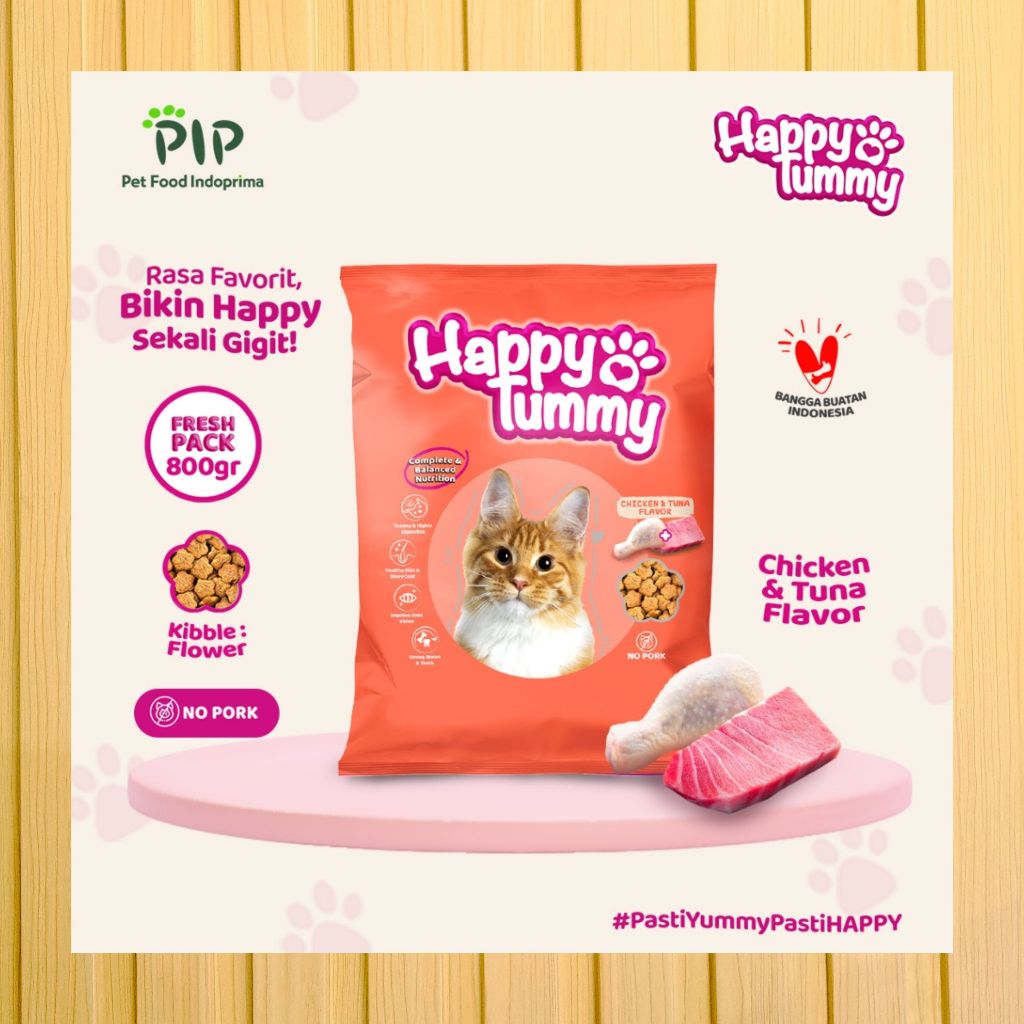 Jual Happy Tummy Cat 800gr - Makanan Untuk Kucing Dewasa Fresh Pack ...