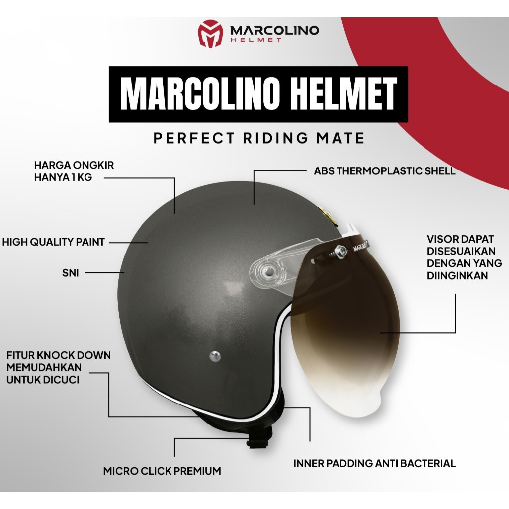 Jual Helm Wanita Bogo [ Pink Classic Edition With Visor ] Marcolino ...