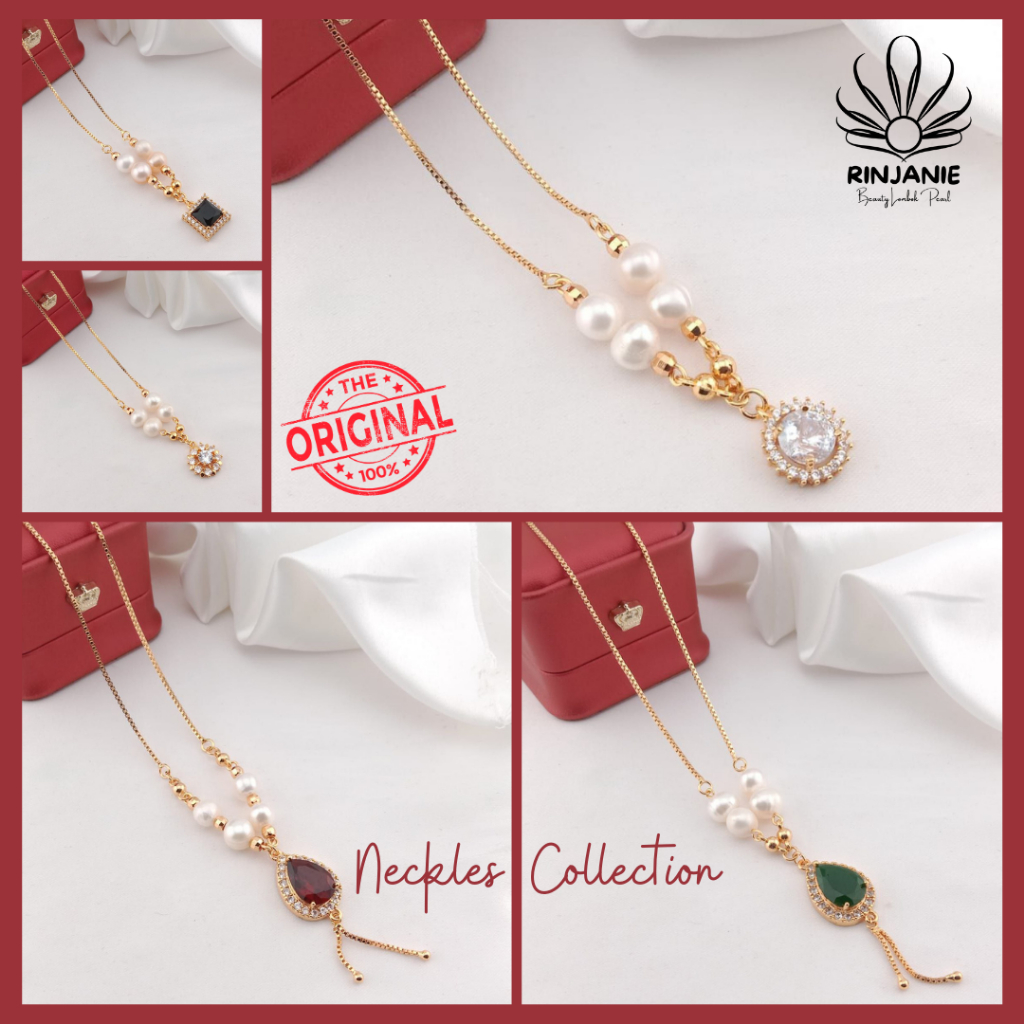Jual Rinjanie Kalung Mutiara Air Laut dan Tawar Asli Original Lombok ...
