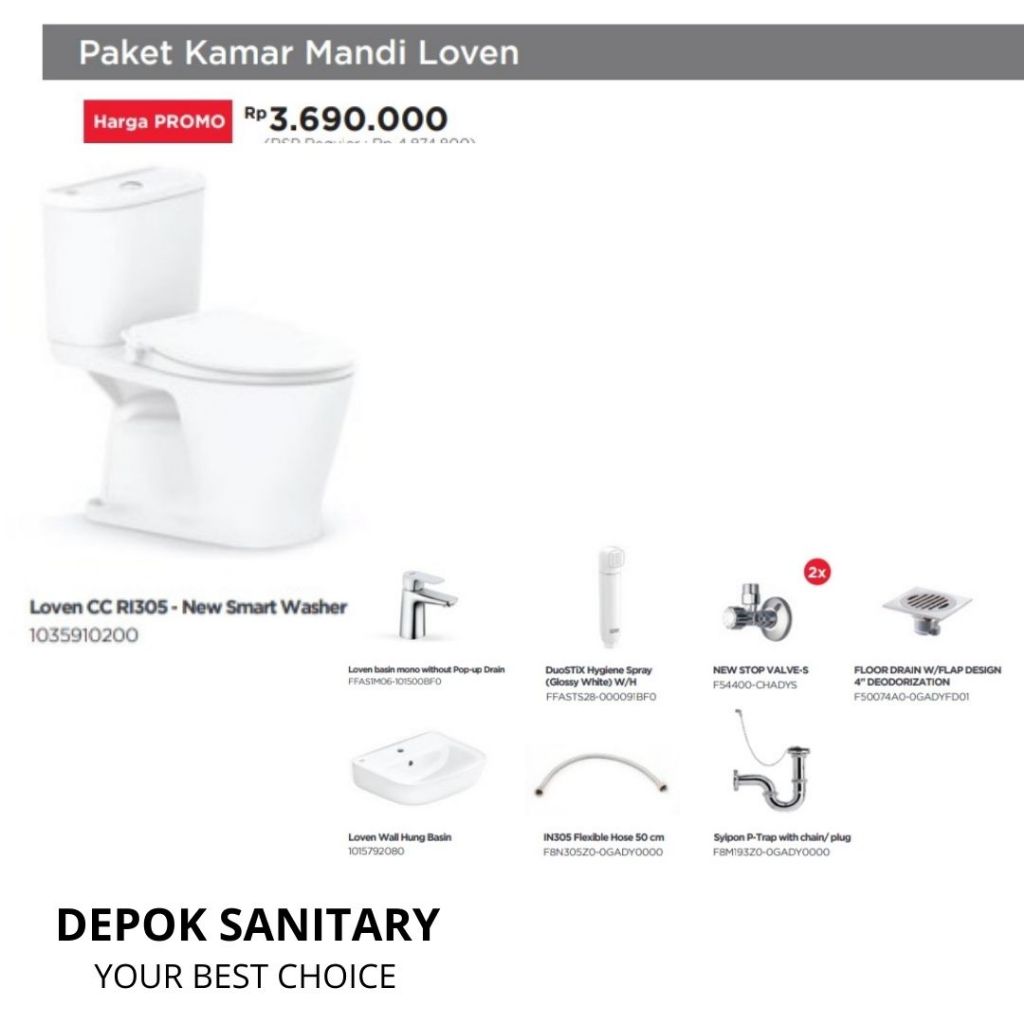 Jual CLOSET DUDUK AMERICAN STANDAR BUNDLING SET | Shopee Indonesia