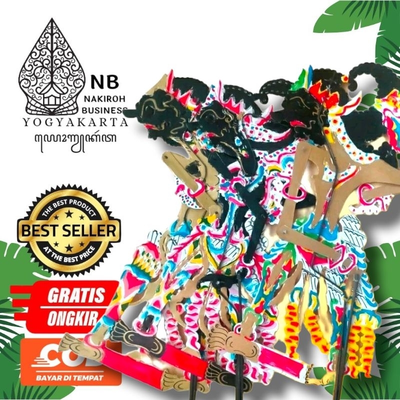 Jual wayang kulit sapi asli 3 Gatotkaca ontorejo ontoseno | Shopee ...