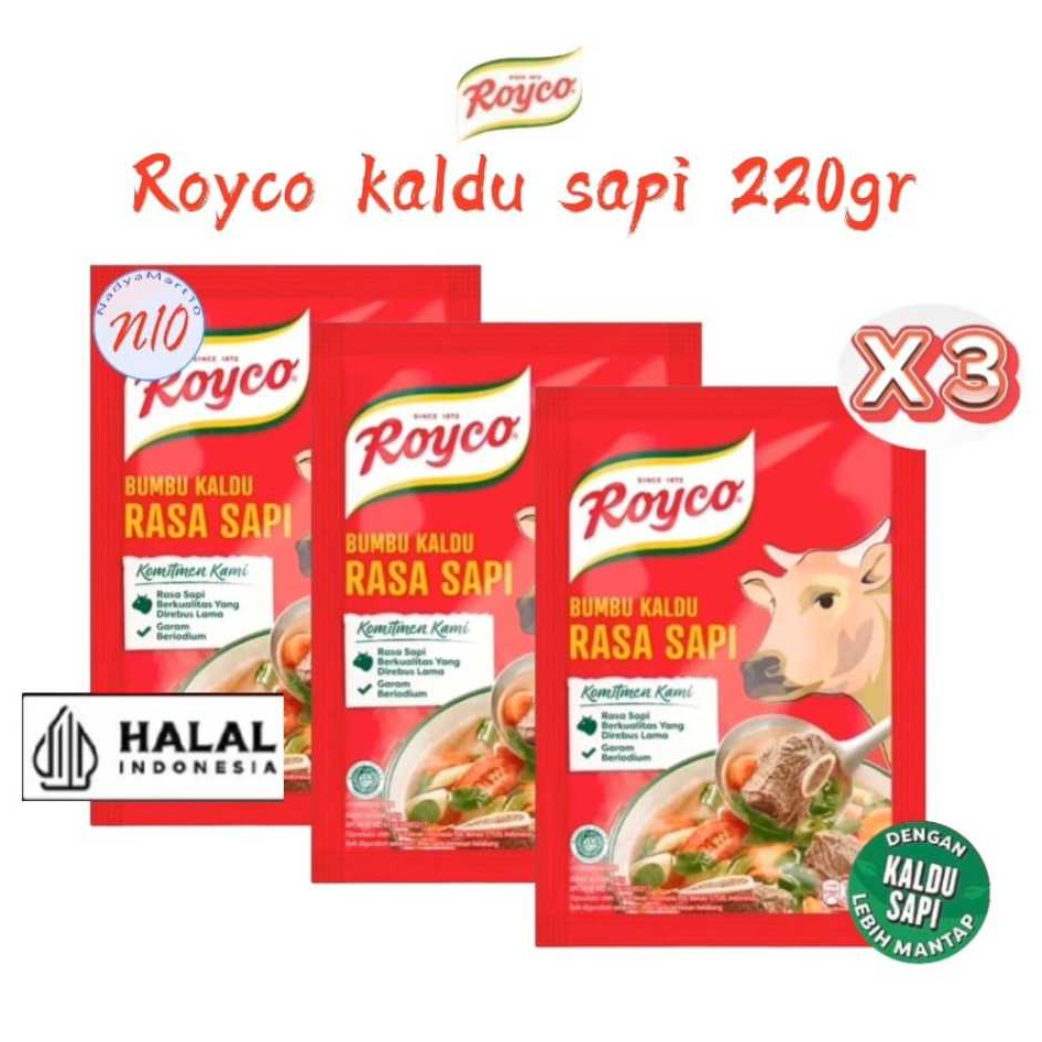 Jual Royco Bumbu kaldu sapi 220gr-94gr penyedap rasa | Shopee Indonesia