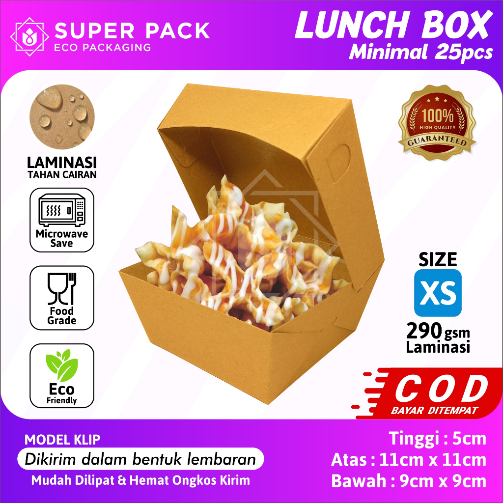 Jual Box Dimsum Size XS 290gsm Takoyaki Bola Ubi Kotak Makan Kertas ...