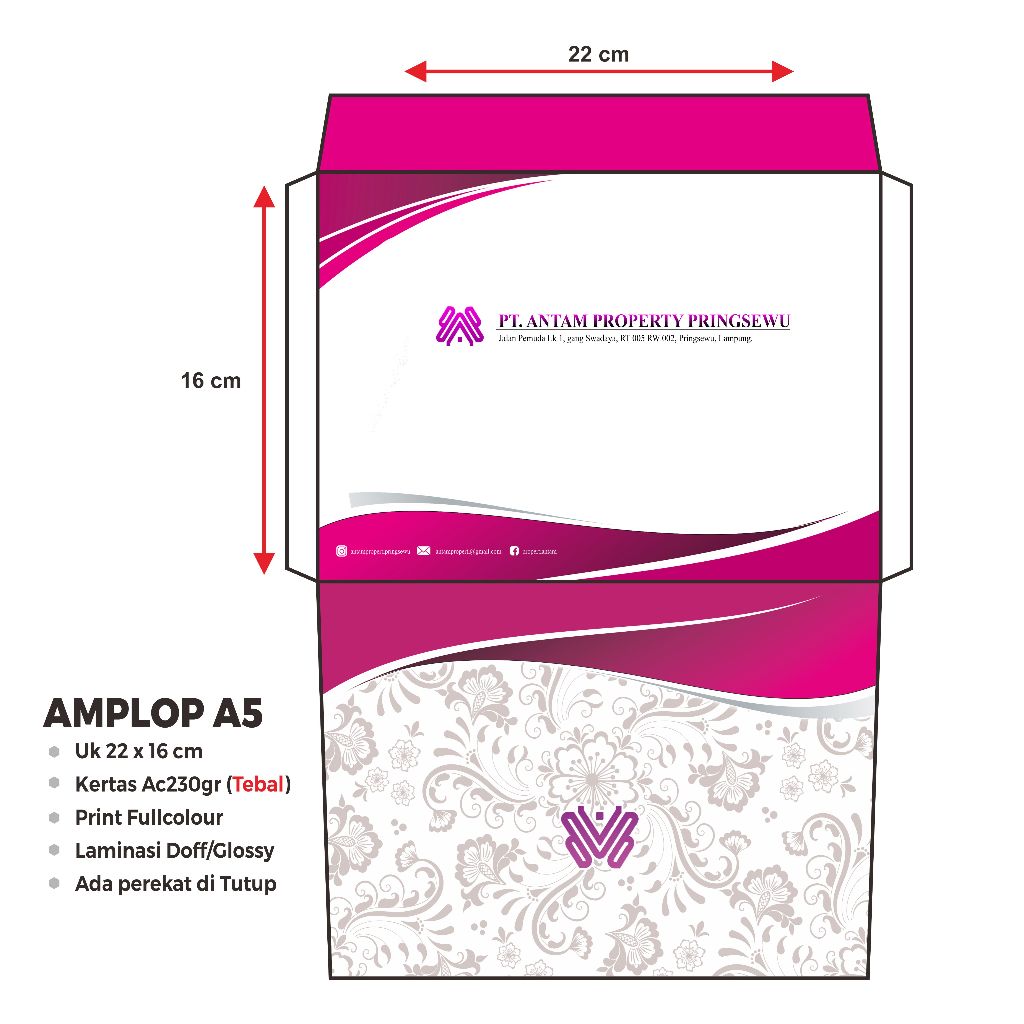 Jual AMPLOP A5 TEBAL DAN FULL COLOUR CUSTOM | Shopee Indonesia