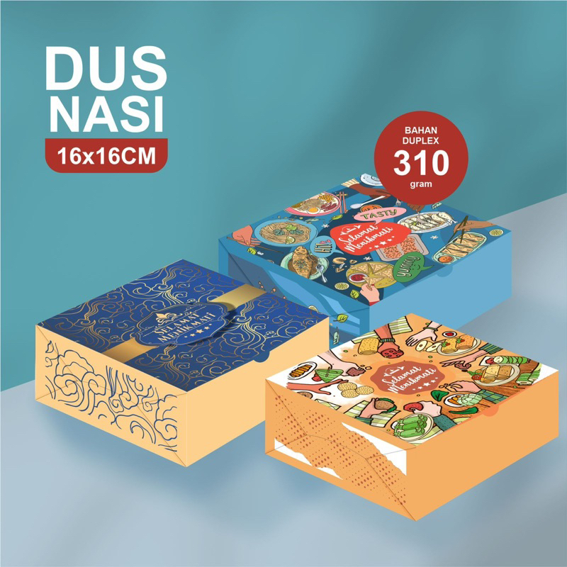 Jual DUS NASI | DUS MAKANAN | DUS 16 X 16 | BOX NASI KOTAK | BOX NASI ...