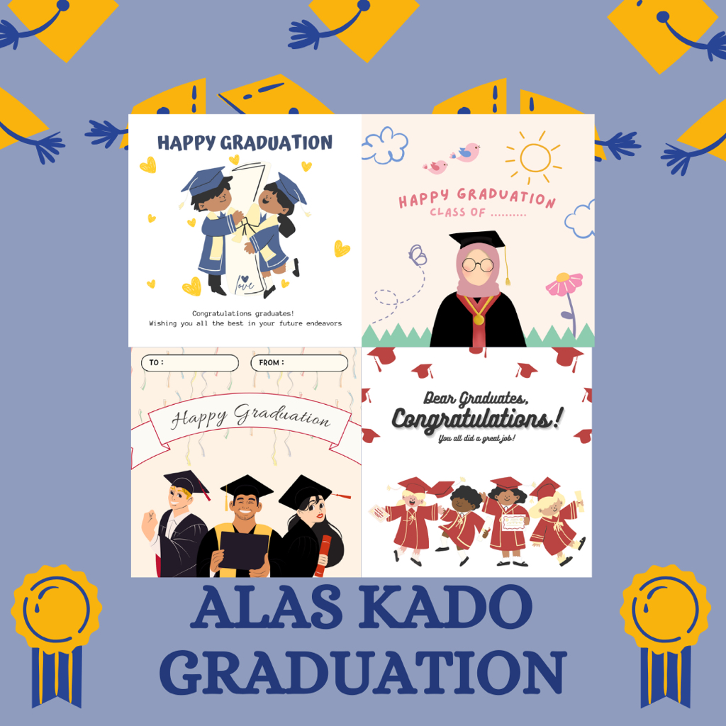 Jual Greeting Card Alas Kado Souvenir GRADUATION / Gift Card Kartu ...