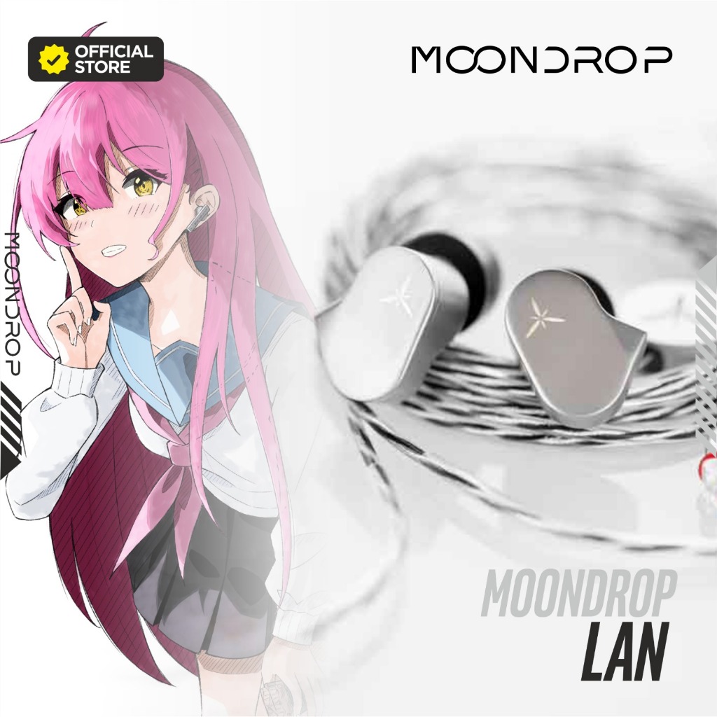 Jual Moondrop LAN In-Ear Monitor 10MM Beryllium Plated Diaphragm ...