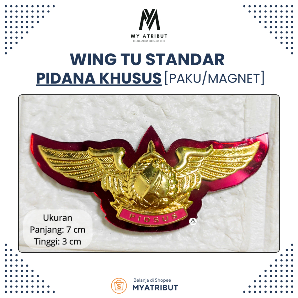 Jual Wing TU PIDSUS (Pidana Khusus) Standar | KEJAKSAAN RI | Shopee ...