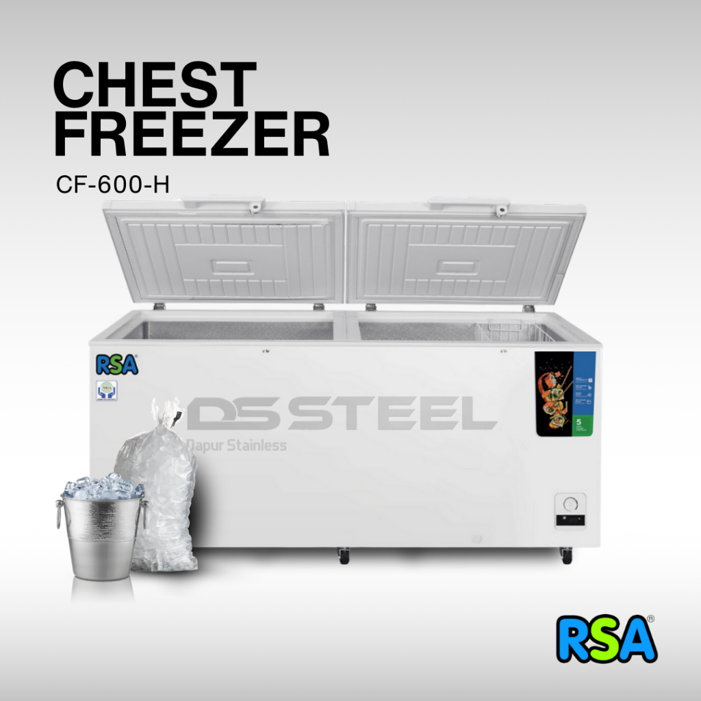 Jual RSA Chest Freezer CF-600H /Freezer Box CF 600H /Freezer Box Daging ...