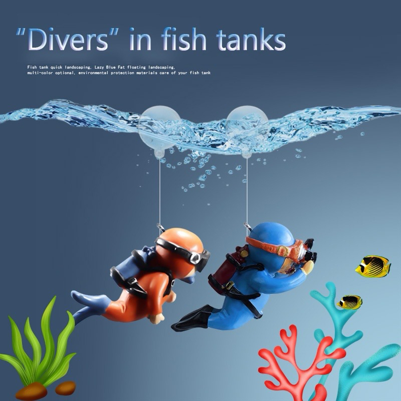 Jual Mainan Penyelam Mainan aquarium Melayang Hiasan aquarium mengapung ...