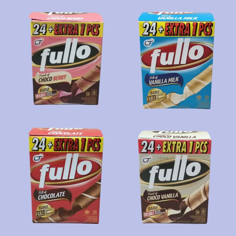 Jual FULLO Stick Vanilla, Coklat, Choco Berry dan Choco Vanila Wafer ...