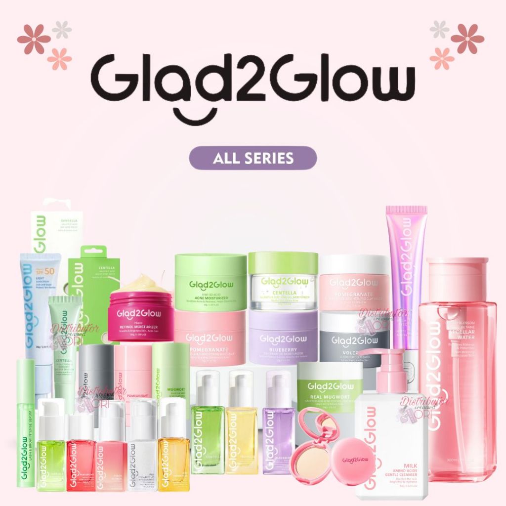 Jual Glad2Glow Skincare Blueberry Moisturizer | Sunscreen | ORIGINAL ...