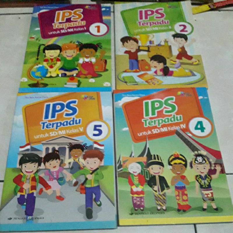 Jual IPS TERPADU Kelas 1 ,2 ,4 & 5 SD Erlangga ( BARU ORIGINAL ...