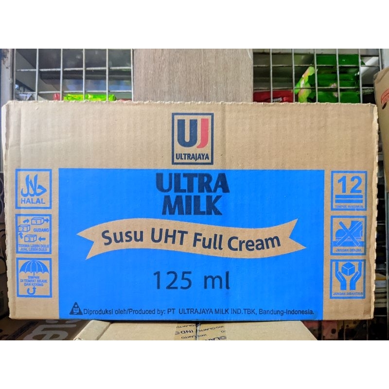 Jual UHT ULTRA MILK 125 ML RASA FULLCREAM 1 DUS ISI 40 PCS | Shopee Indonesia