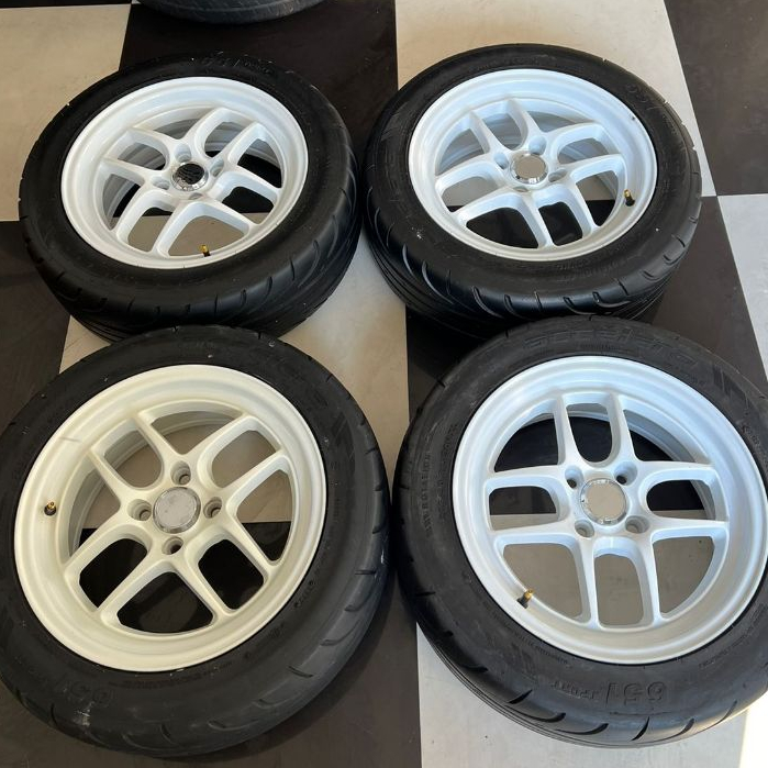 Jual Velg Enkei Tuning SC14 R15 Lebar 6,5 ET 38 Ban Accelera 205/50 Velg Mobil Ring 15 Bekas ...