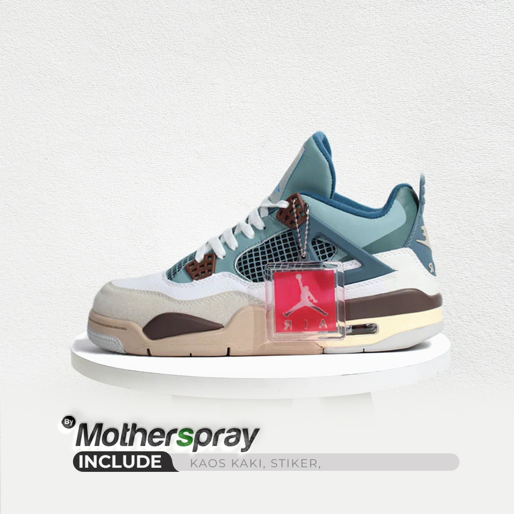 Jual Sepatu Air Jordan 4 Snorlax Pokemon Custom Concept Grey Navy ...