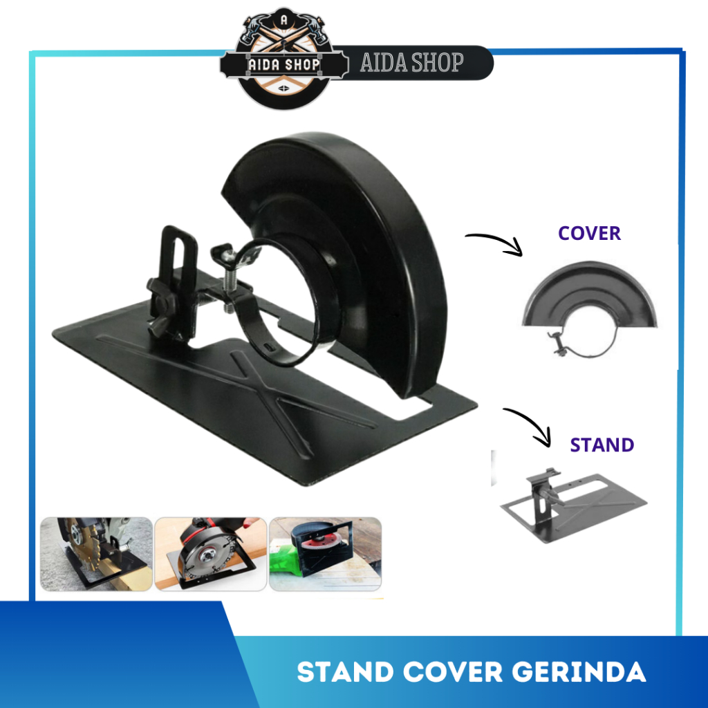 Jual Stand Dudukan Dan Cover Mesin Gerinda Tangan 4" Angle Grinder Alat ...