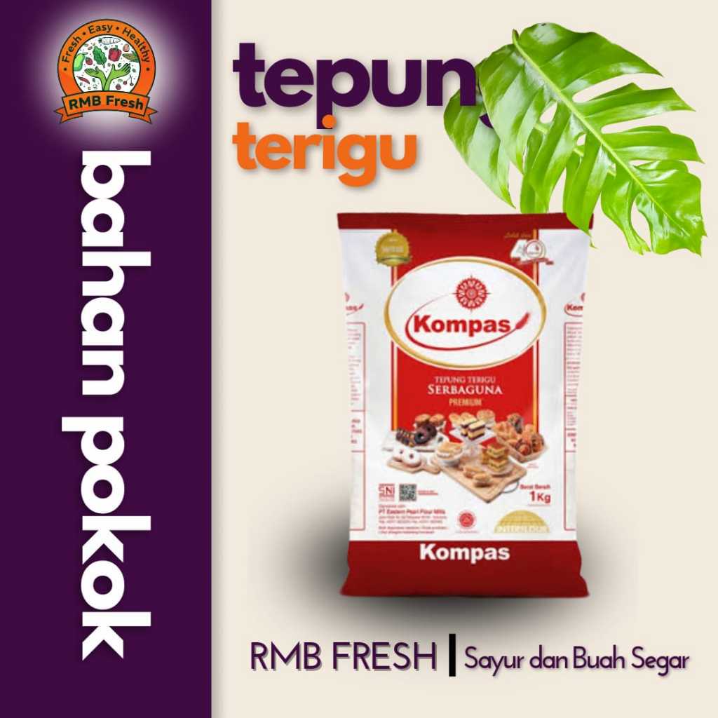 Jual Tepung Terigu Kompas / 1Kg | Shopee Indonesia