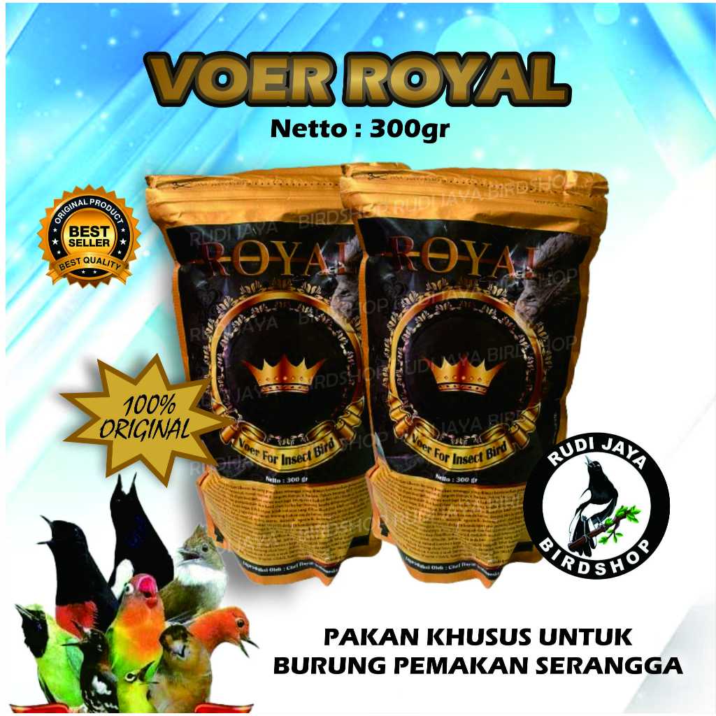 Jual VOER ROYAL BESAR 300 GRAM PAKAN MAKANAN BURUNG PEMAKAN SERANGGA ...