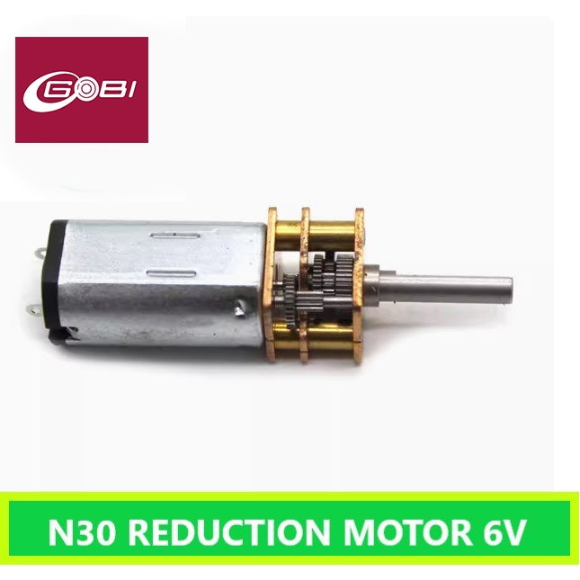 Jual Dinamo Motor N30 Reduction DC6V Shaft 3mm (N30RX) | Shopee Indonesia