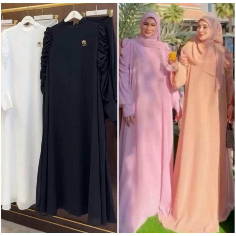 Jual DRESS SET HIJAB SHELLASAUKIA TERBARU DIJAMIN ORI | Shopee Indonesia