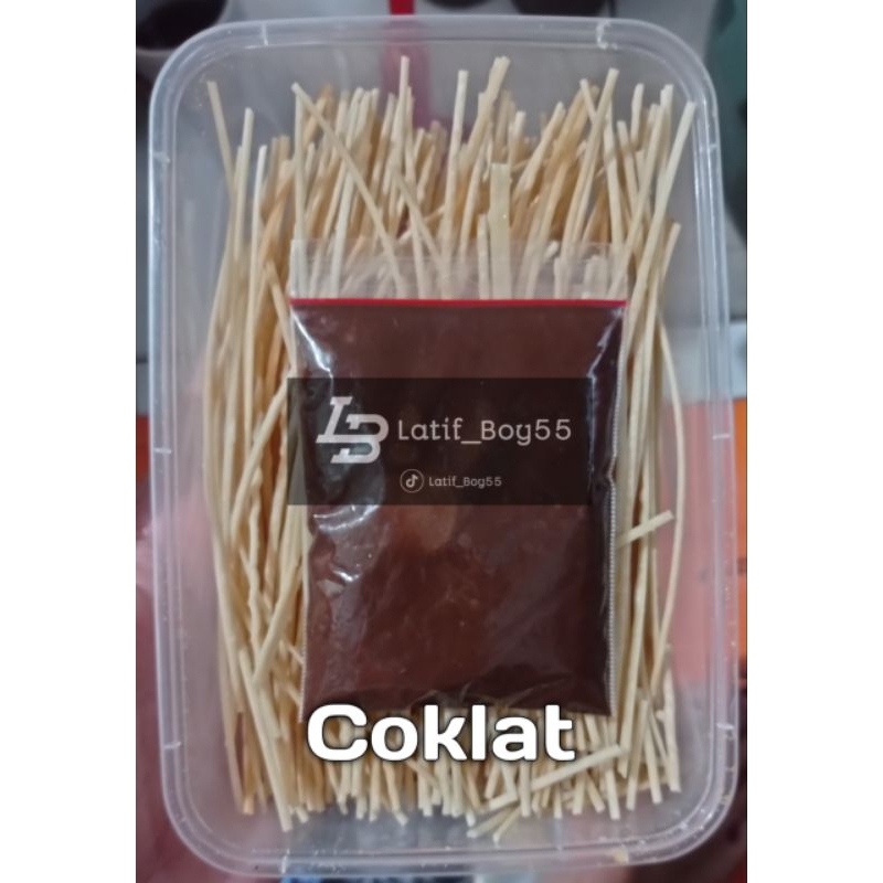 Jual Mie lidi Lumer Coklat terpisah renyah dan tidak keras (Box 500ml ...