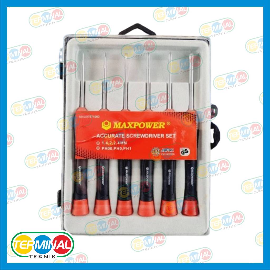 Jual Obeng Jam Presisi Set Maxpower Precision Screwdriver 6 pcs Kecil ...