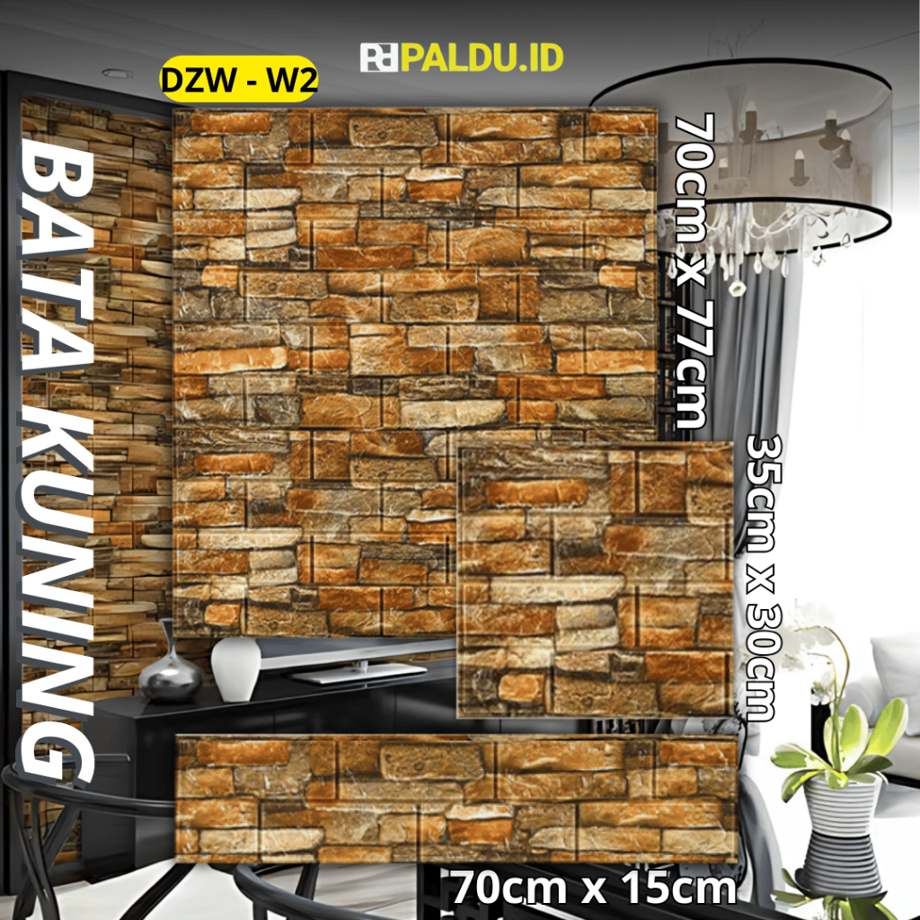 Jual Paldu ID - WALLPAPER STIKER 70cm x 77cm Warna Motif Gambar Batu ...