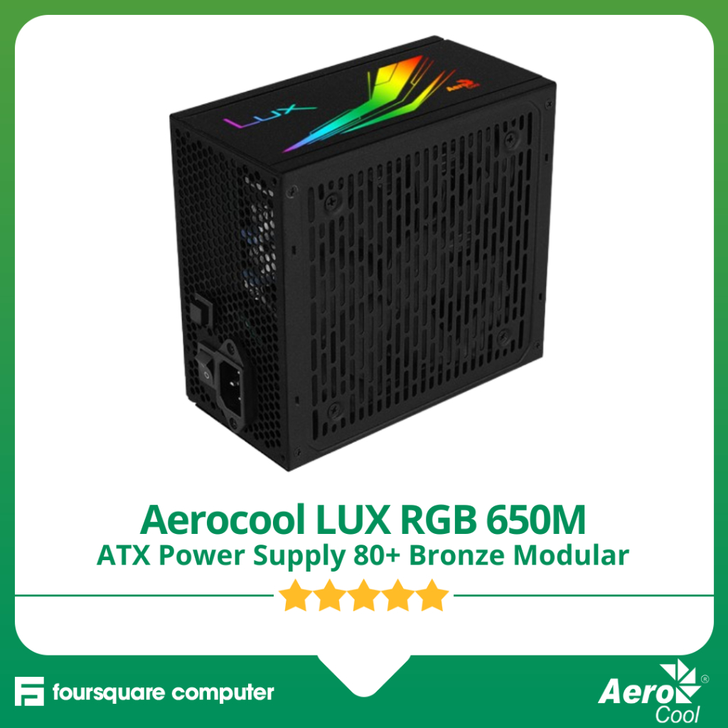 Jual PSU Aerocool LUX RGB 650M 650 Watt 80+ Bronze Modular | Power ...