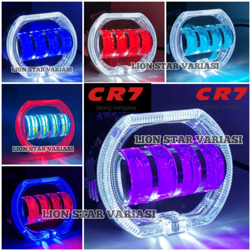 Jual Lampu Biled Projie 4 Lensa 8D CR7 4.5 Inch Lampu Depan Biled ...