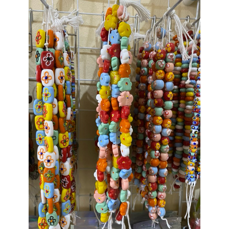 Jual Manik DIY Kaca Handmade/Manik Kaca Jombang (banyak motif) | Shopee ...