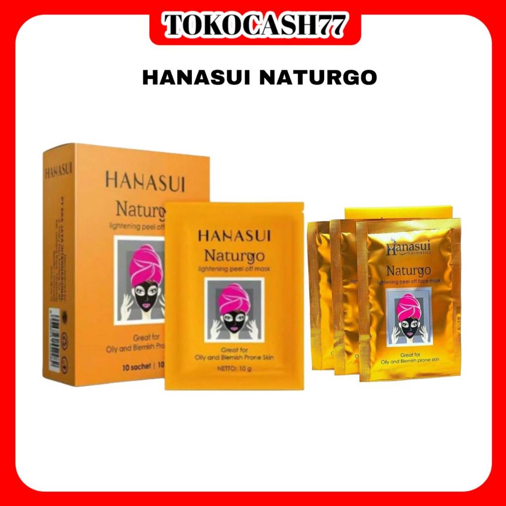 Jual HANASUI NATURGO MASKER WAJAH LUMPUR 1 BOX ISI 10 PCS ORIGINAL ...