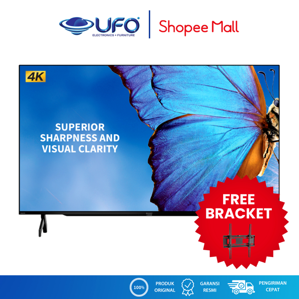 Jual Sharp 42 Inch 4K Frameless Google TV 4TC42FK1I | Shopee Indonesia