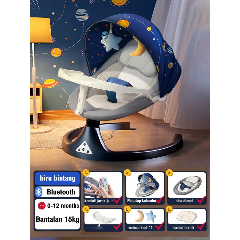 Jual [Exquisite packaging]Ayunan Bayi Otomatis elektrik Baby Swing ...