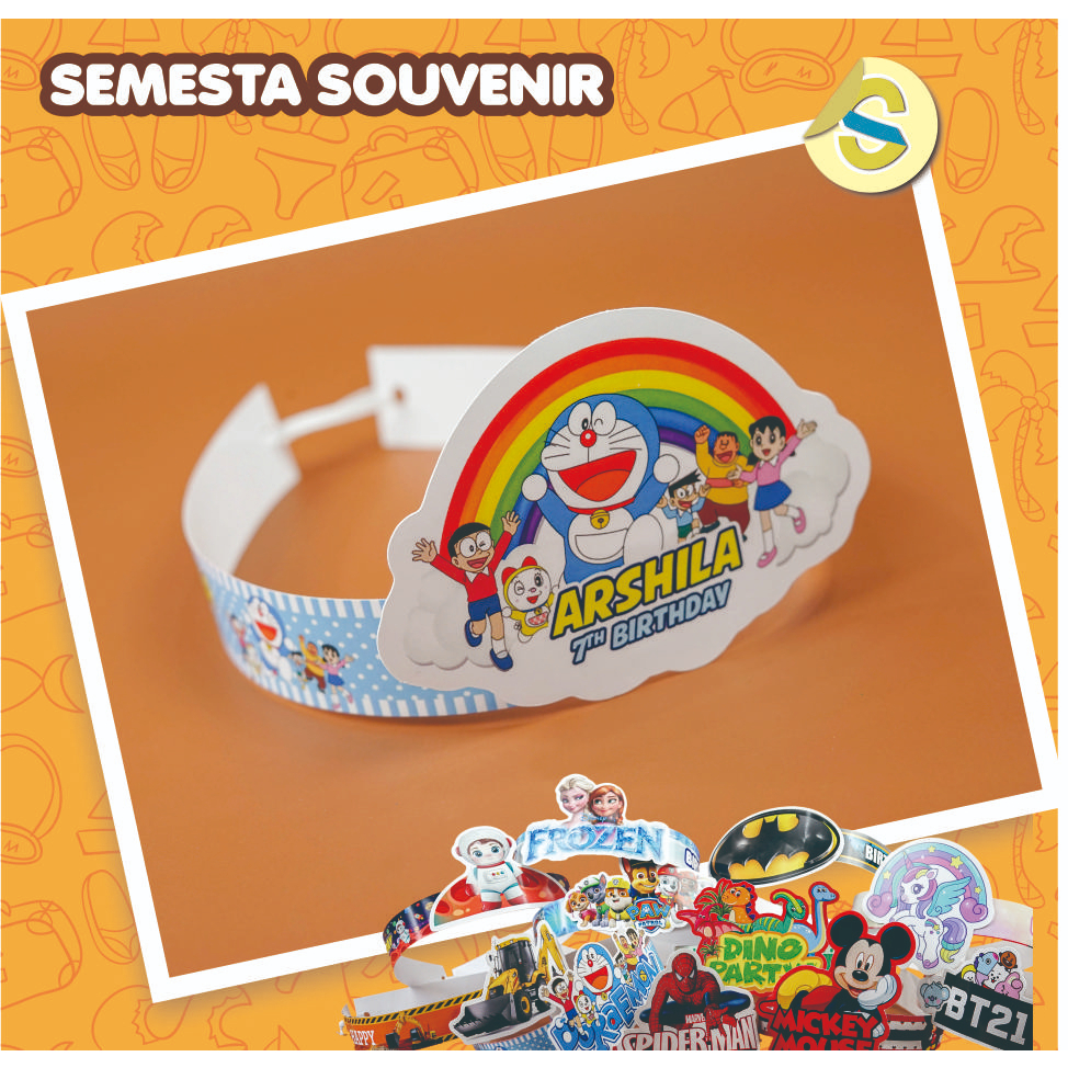 Jual Topi Ulang Tahun anak Custom - Bisa pakai foto dan request desain ...