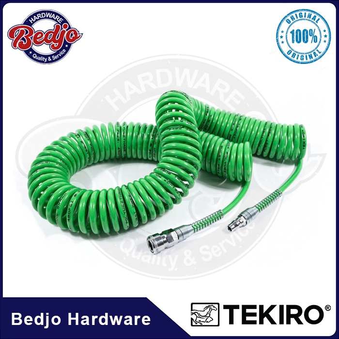 Jual TEKIRO Selang Spiral 6 Meter Hijau / Selang Recoil Tekiro 6 Meter ...