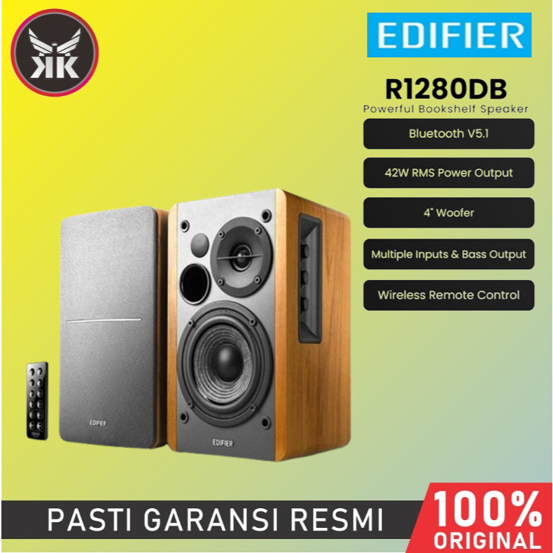 Jual EDIFIER POWERFULL BOOKSHELF SPEAKER R1280DB | Shopee Indonesia