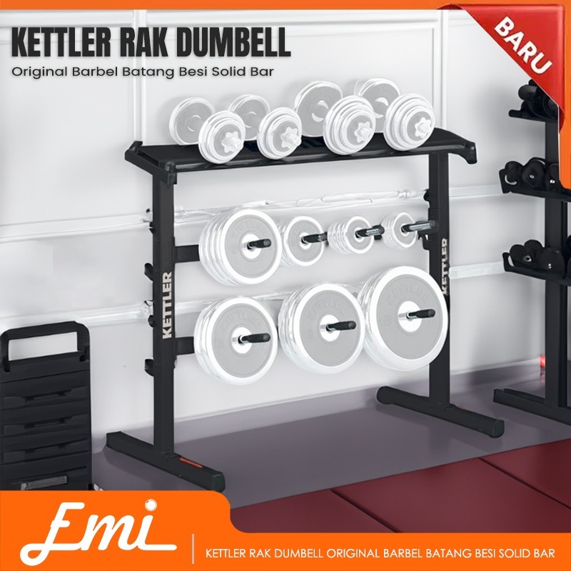 Jual Rak Weight Dumble KETTLER Original Barbel Batang Besi Solid Bar ...