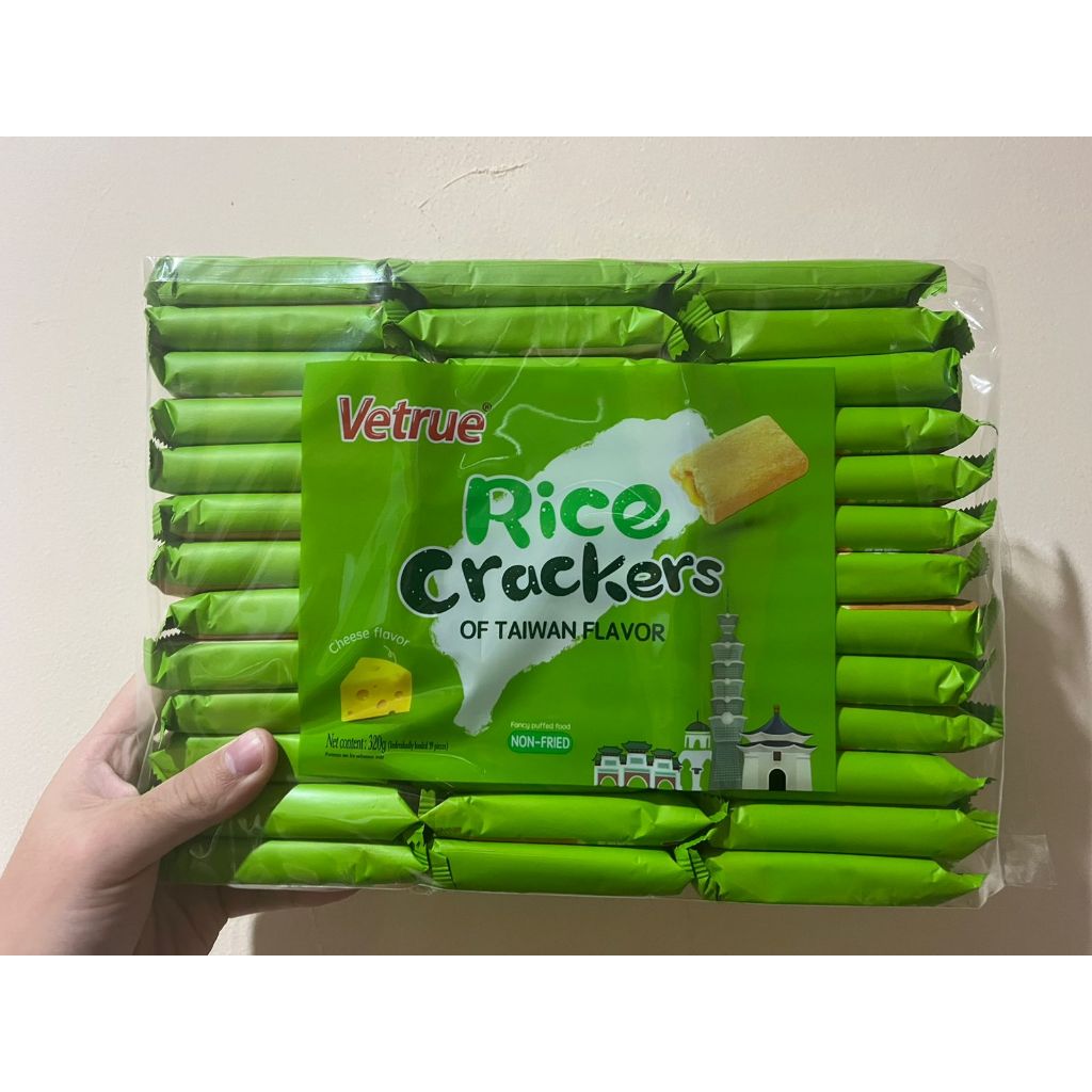 Jual Vetrue Taiwan rice crackers cheese flavor / vetrue Taiwan biskuit ...