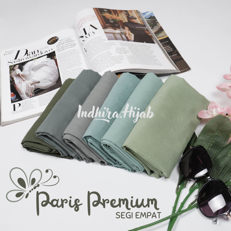 Jual 40 WARNA SEGIEMPAT PARIS PREMIUM SQUARE HIJAB ANTI LETOY COTTON VOAL Paris Premium Voal ...