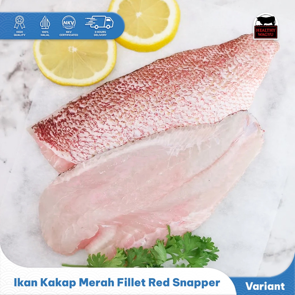 Jual Ikan Kakap Merah Fillet /Red Snapper Premium 200-300gr Healthy ...